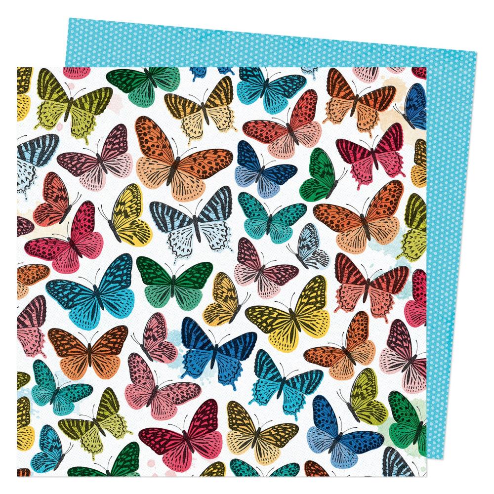Butterflies - My Favorite - Where to Next Scrapbook Paper 12x12 ...