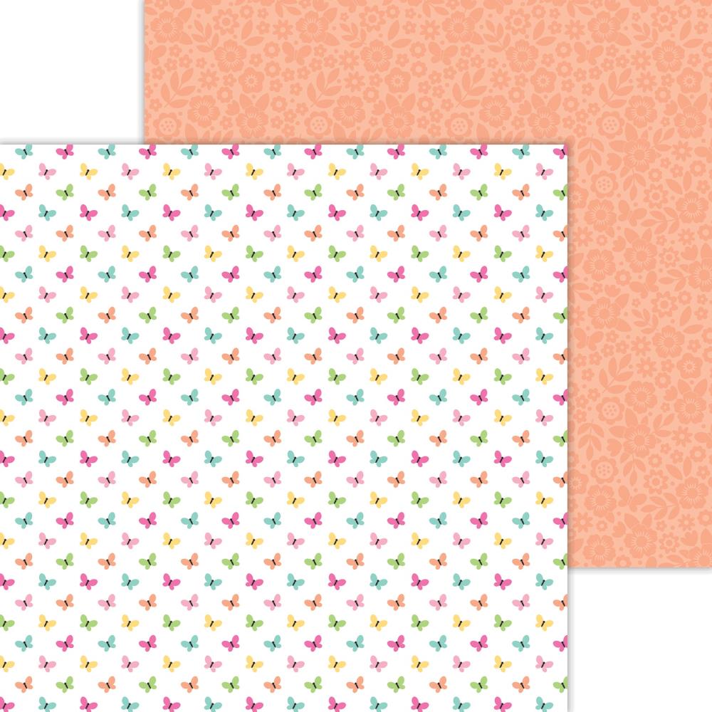 Bitty Butterflies - Hello Again - 12X12 Scrapbook Paper – Country Croppers