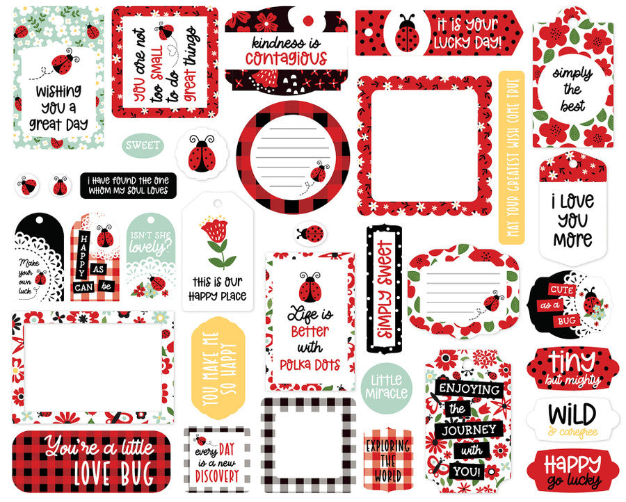 Little Ladybugs Frames and Tags Die Cut Set – Country Croppers