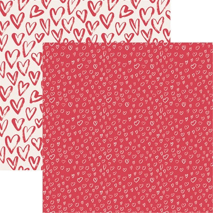 Love You - Be My Valentine - 12x12 Scrapbook Paper – Country Croppers