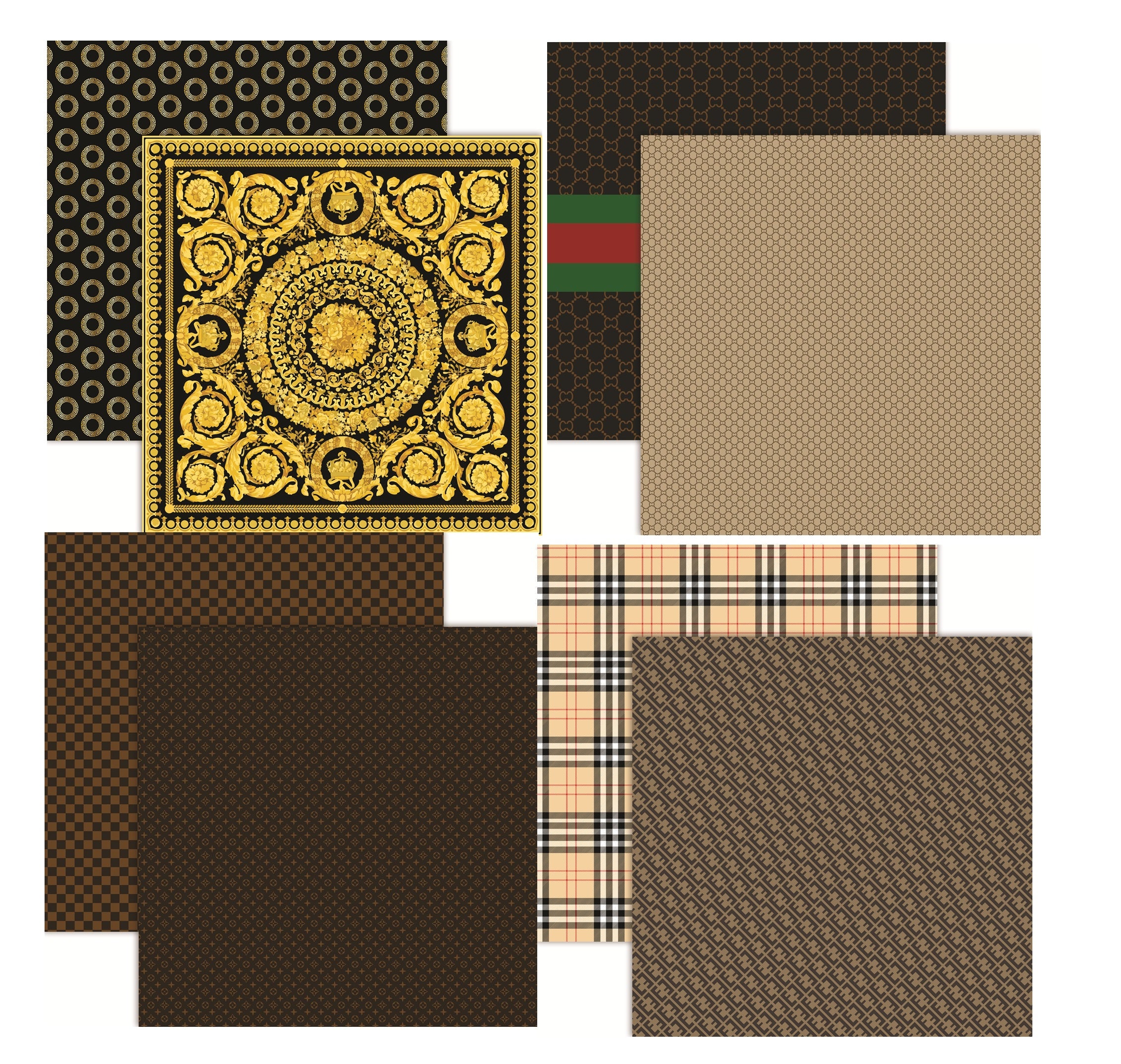 High Society - 12X12 Scrapbook Paper Assortment Set - 4 sheets ...