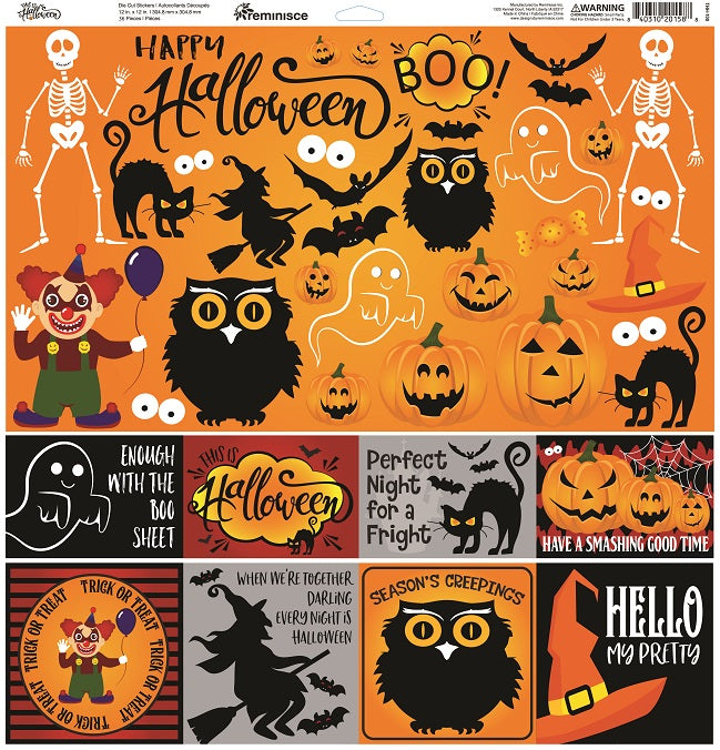 This is Halloween Stickers 12x12 Sheet – Country Croppers