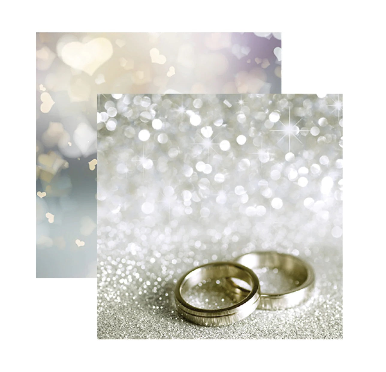 Wedding Day Wedding Rings Paper 12x12 by Reminisce – Country Croppers