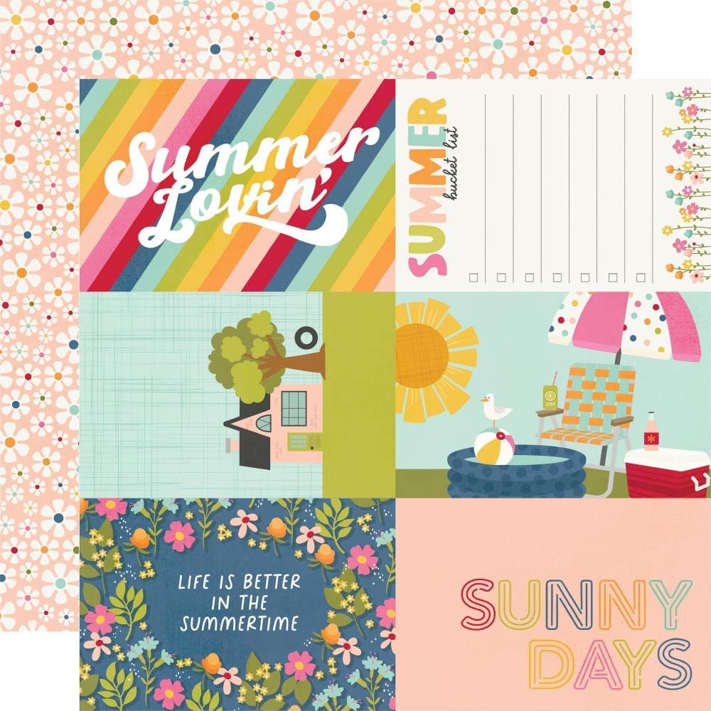 4x6 Elements - Summer Lovin - 12X12 Scrapbook Papers - 5 sheets ...