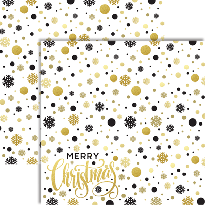 Gold Elegant Christmas Elegance - 12x12 Scrapbook Paper - 5 Sheets by ...