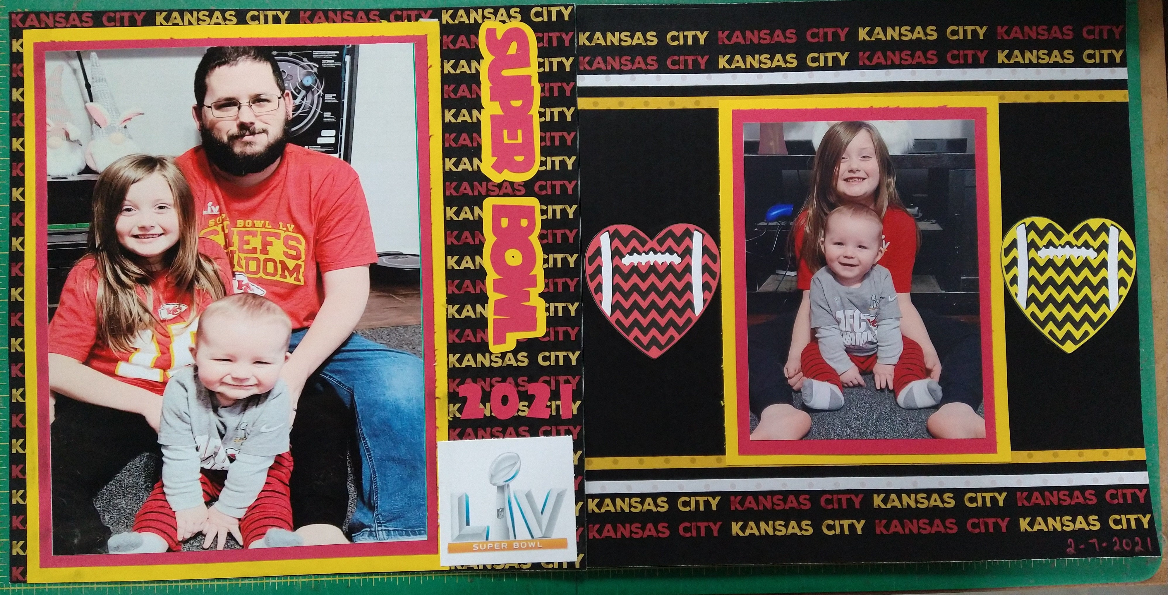 Kansas City Chiefs Scrapbook Page Layout – Country Croppers