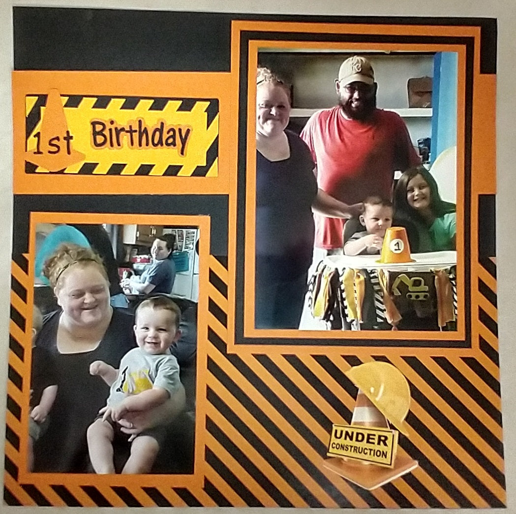 Construction Scrapbook Layouts Scrapbook Page Templates Stock