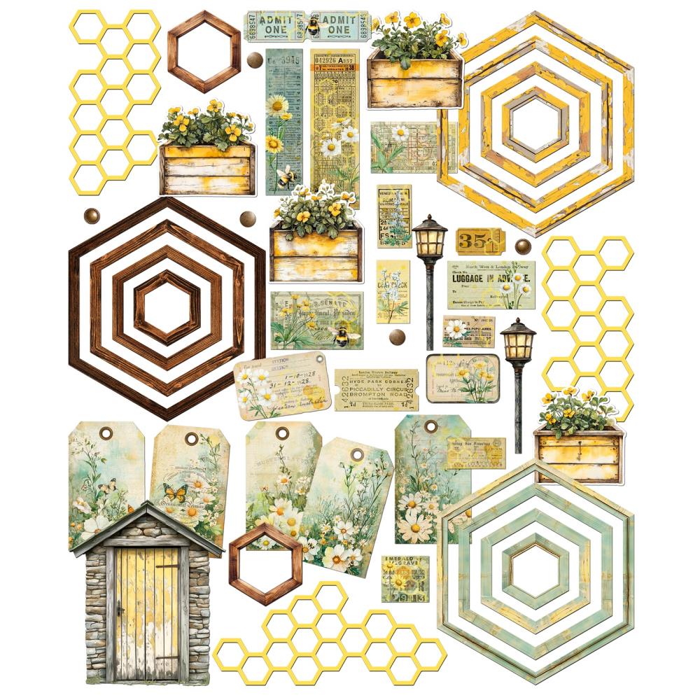 Botanical Buzz Die Cut Elements Set - 49 and Market – Country Croppers