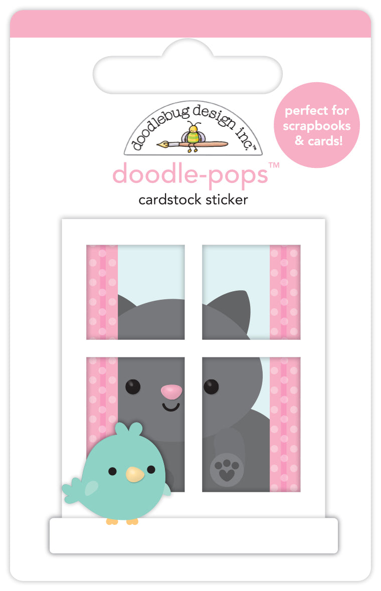 Hello Friend Kitty Bird Window Doodle Pops - Pretty Kitties – Country ...