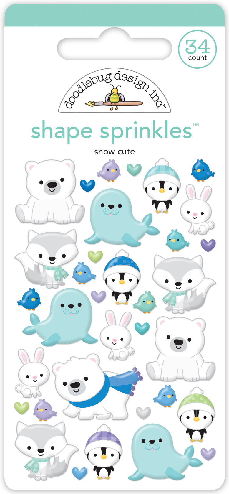 Snow Cute - Snow Much Fun Epoxy Shaped Sprinkles Stickers – Country ...