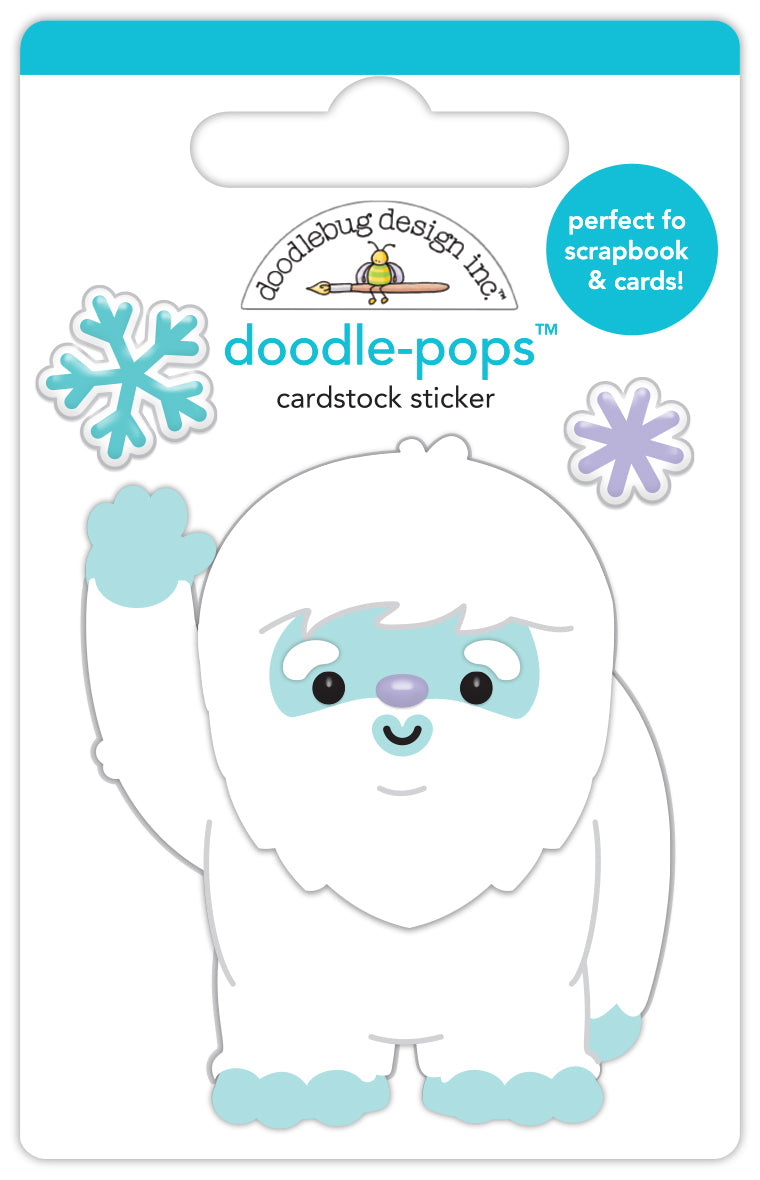 Hello Winter Yeti Snow Much Fun Doodle Pops Sticker – Country Croppers