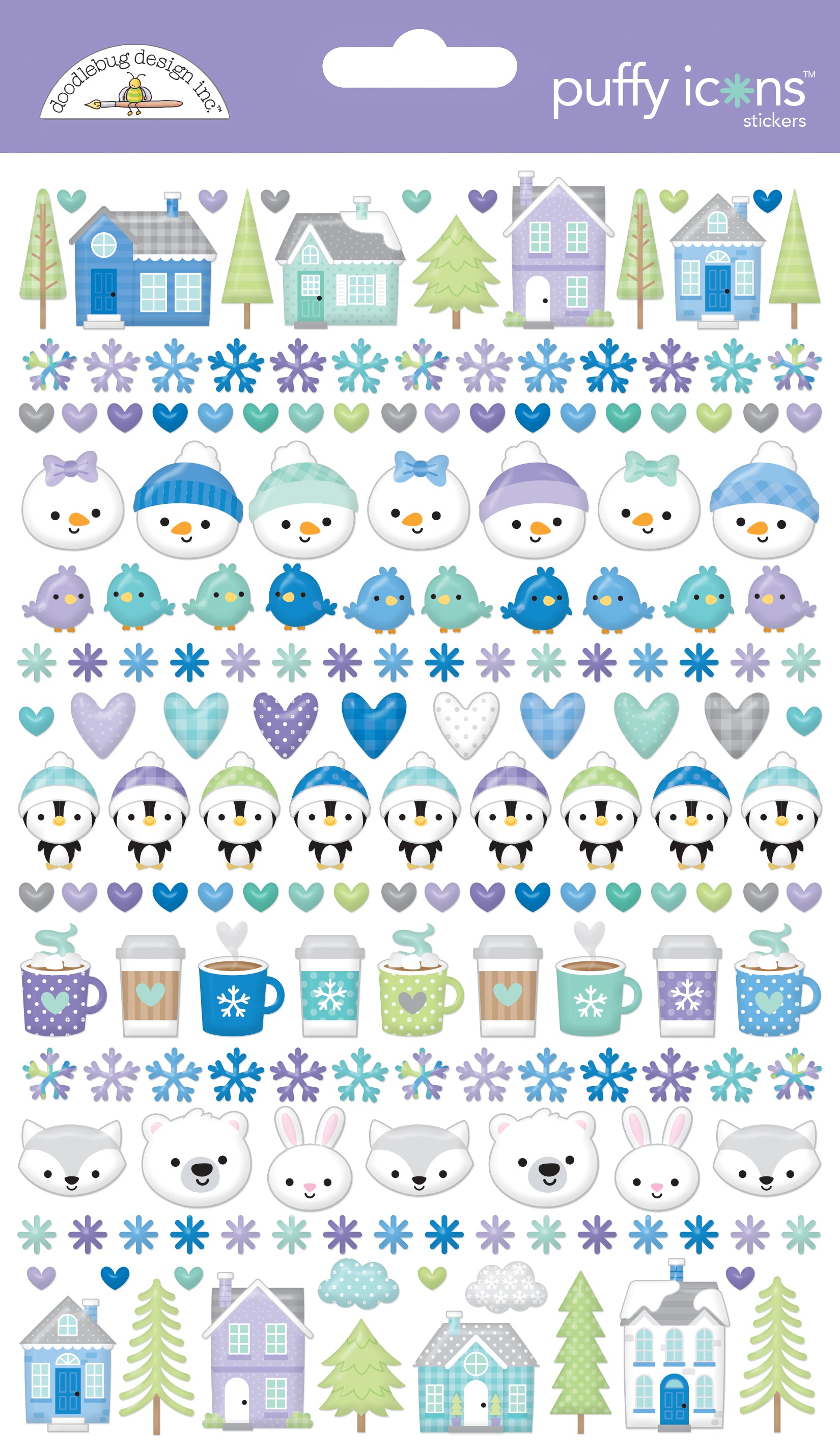 Snow Much Fun Puffy Icons Stickers Set – Country Croppers