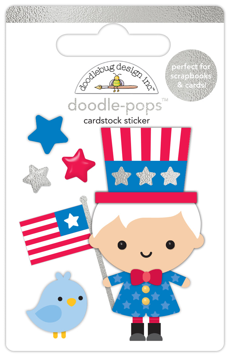 Uncle Sam Doodle Pop Stickers – Country Croppers