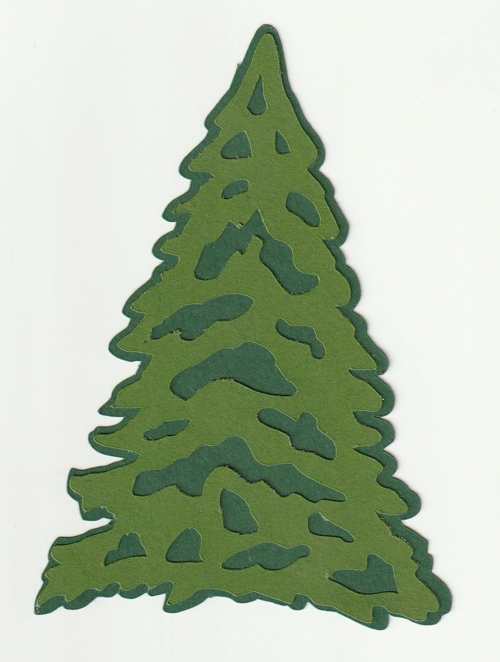 Christmas Tree Layered Die Cut Paper Piecing – Country Croppers