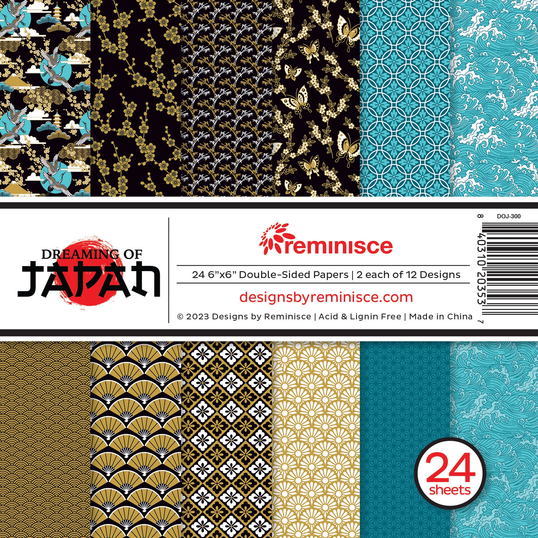 Dreaming of Japan 6x6 Scrapbook Paper Pad – Country Croppers