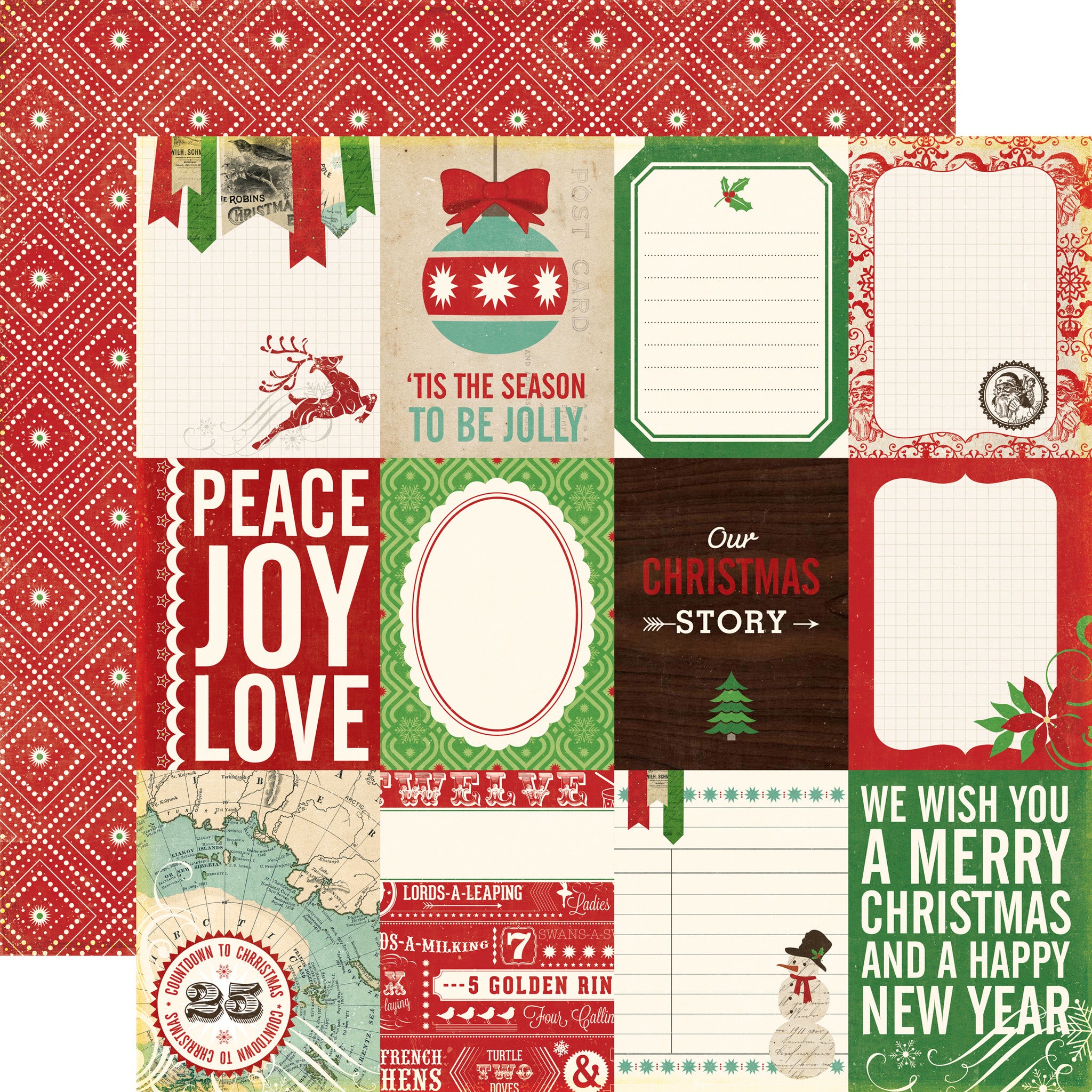 Christmas Reflections - Christmas Story 12x12 Scrapbook Paper - 5 Shee ...