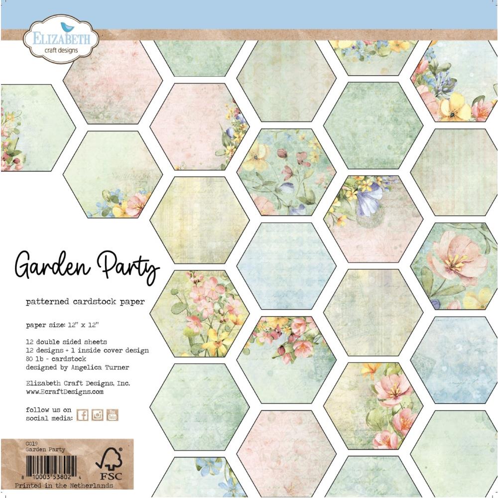 Garden Party Patterned Cardstock Paper - 12 Sheets – Country Croppers