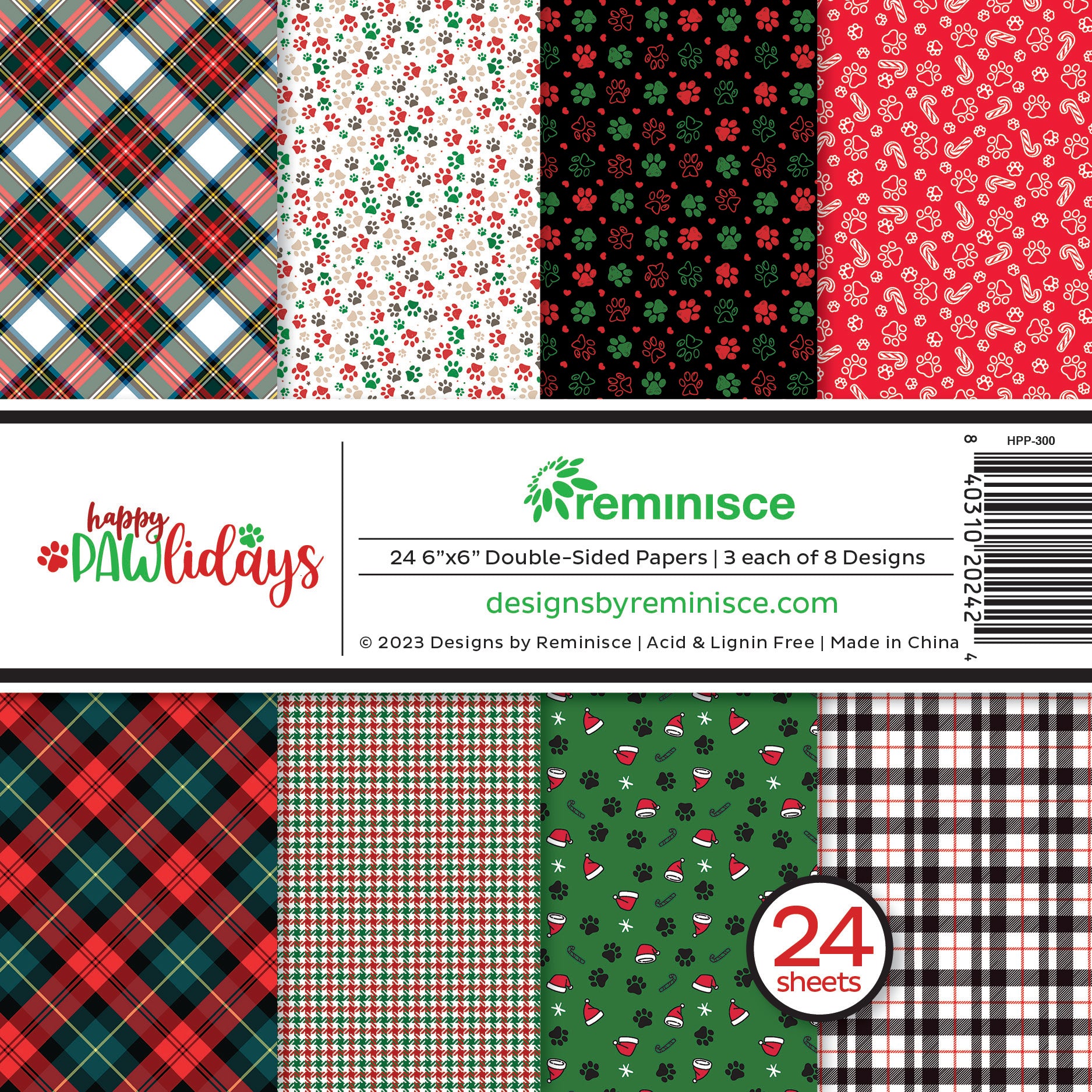 Happy Pawlidays 6x6 Scrapbook Paper Pad – Country Croppers