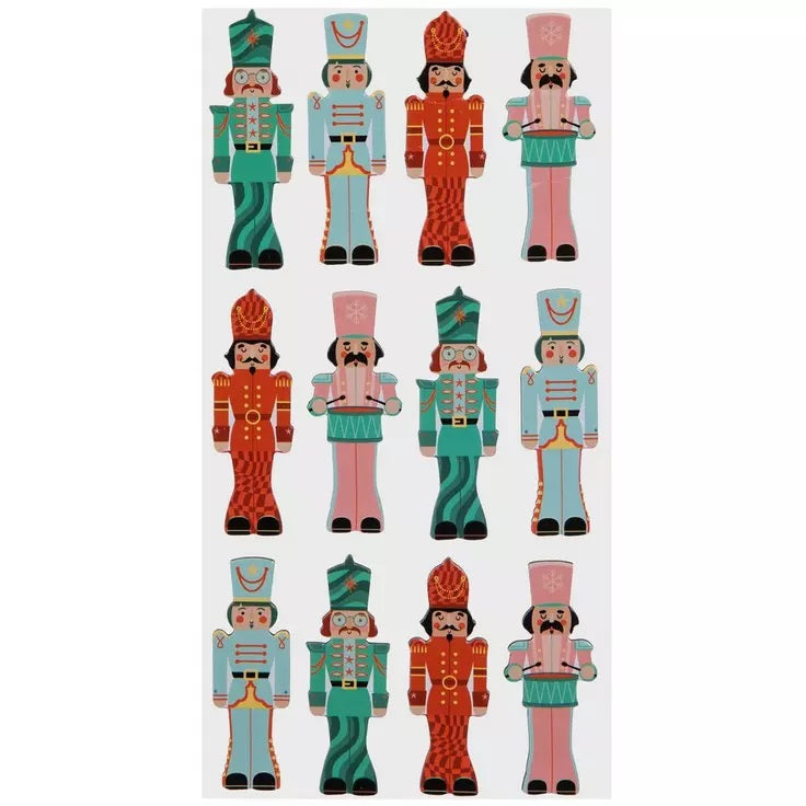 Christmas Nutcracker Puffy Stickers - 12 Pieces – Country Croppers