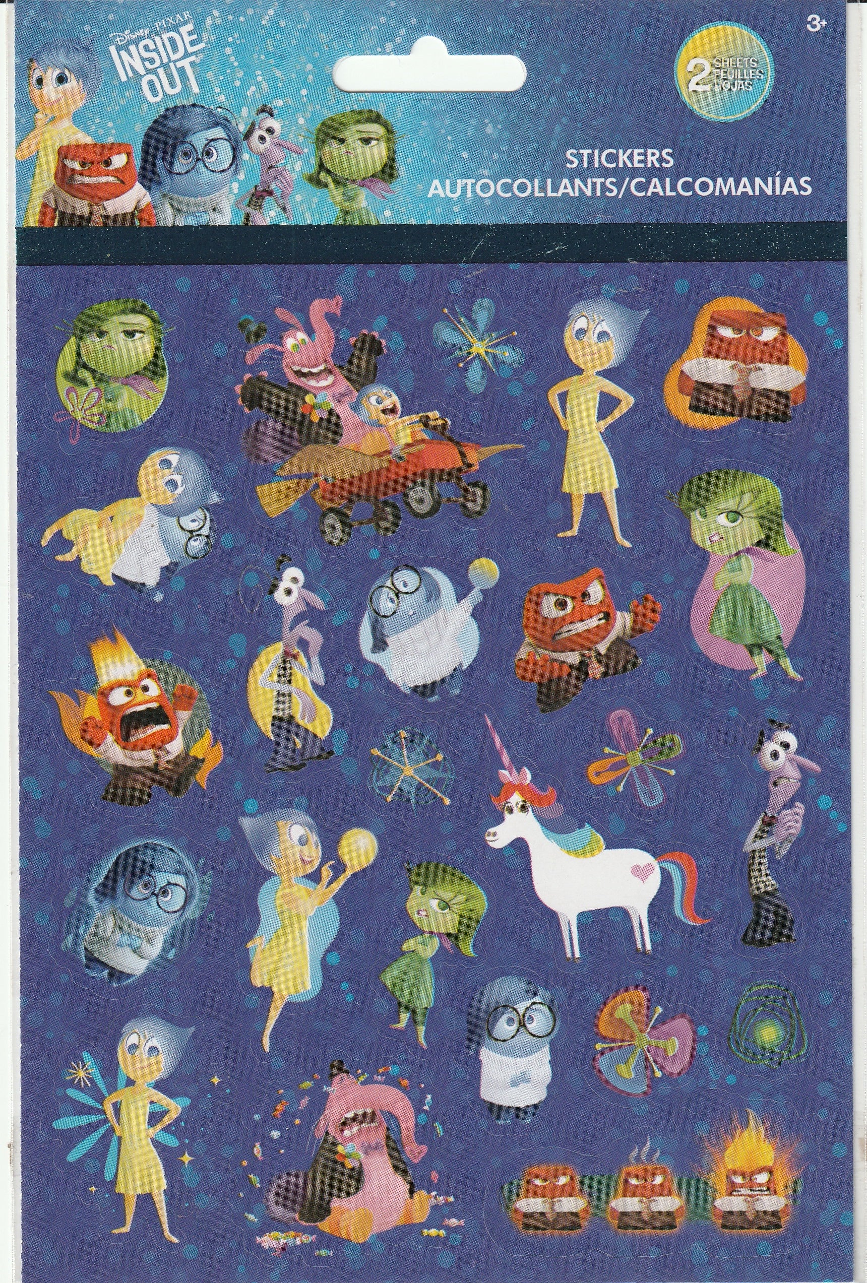 Disney Inside Out Stickers - 2 sheets – Country Croppers