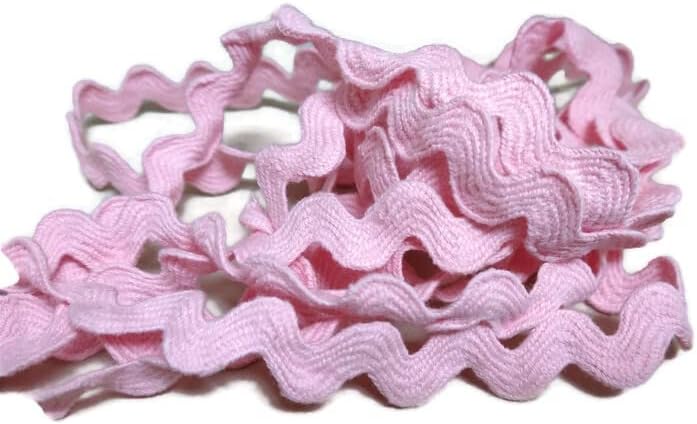 Soft Pink Cotton RIC Rac Ribbon - Jumbo Size - 5 Yards – Country Croppers