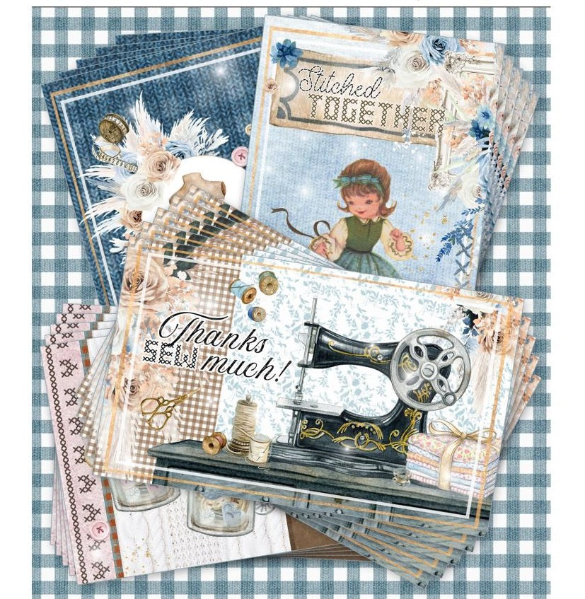 Stitched Together Journaling Cards 20 Pieces – Country Croppers