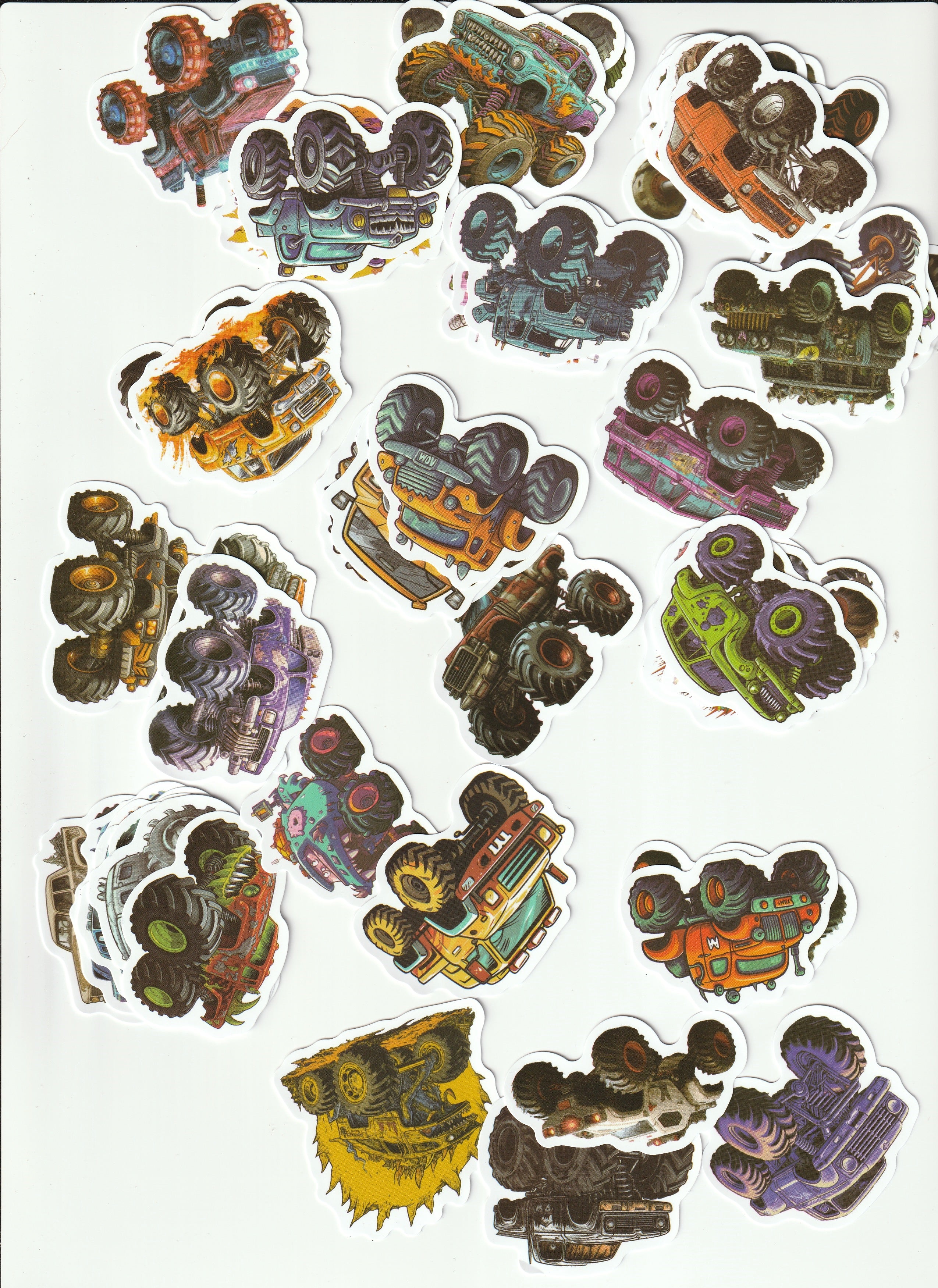 Monster Truck Die Cut Stickers - 50 Pieces – Country Croppers
