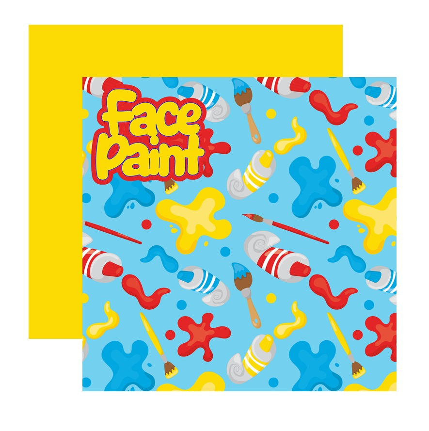 Face Paint 12x12 Scrapbook Paper – Country Croppers