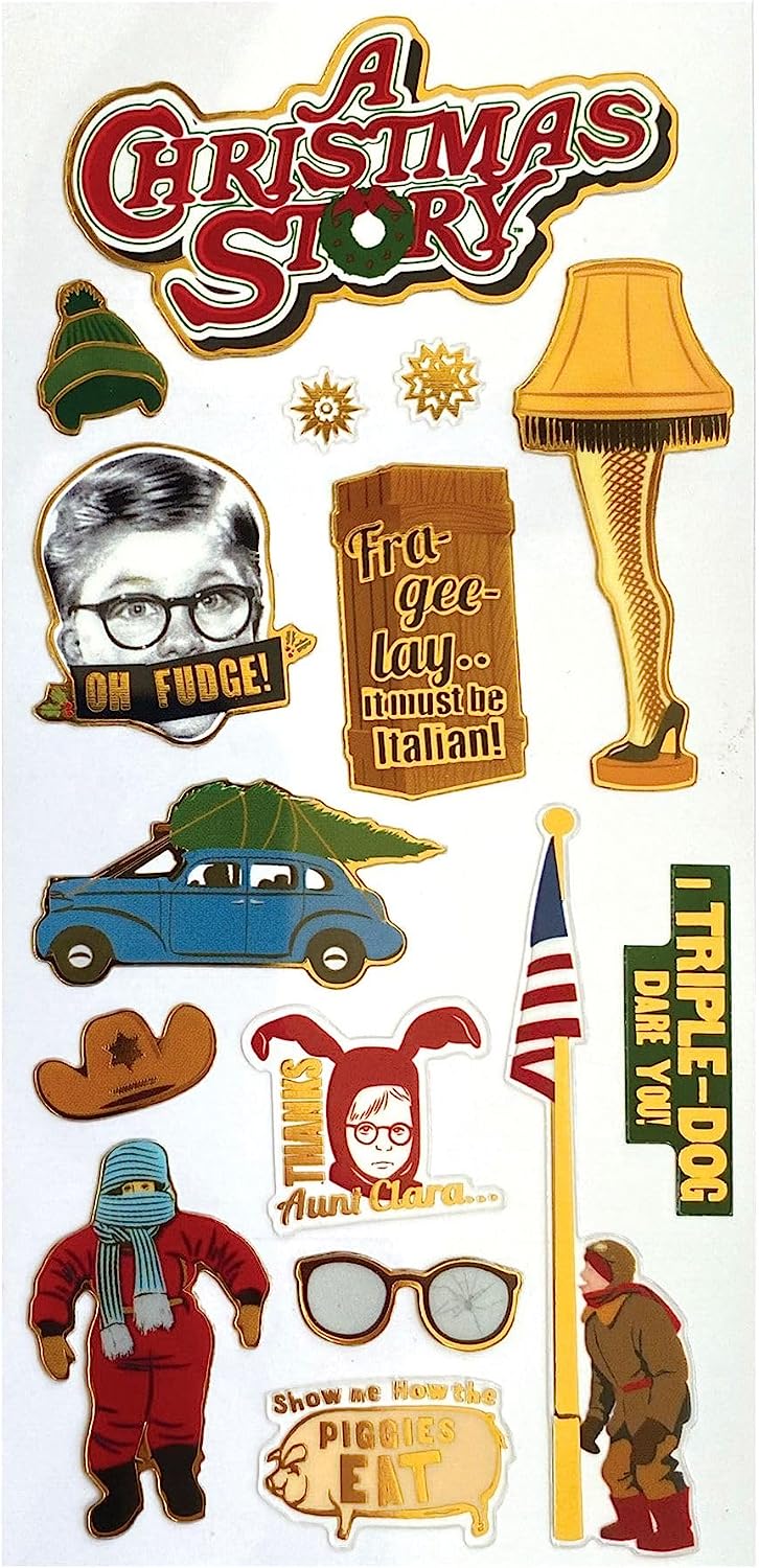 Foil A Christmas Story Stickers – Country Croppers
