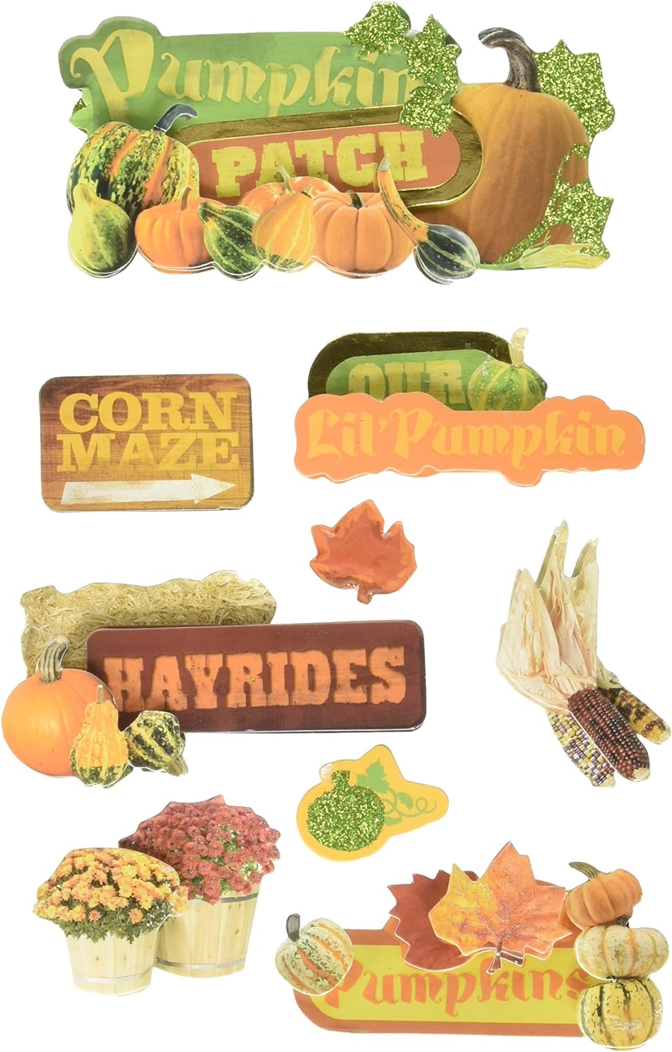 Pumpkin Patch 3d Stickers by Paper House – Country Croppers