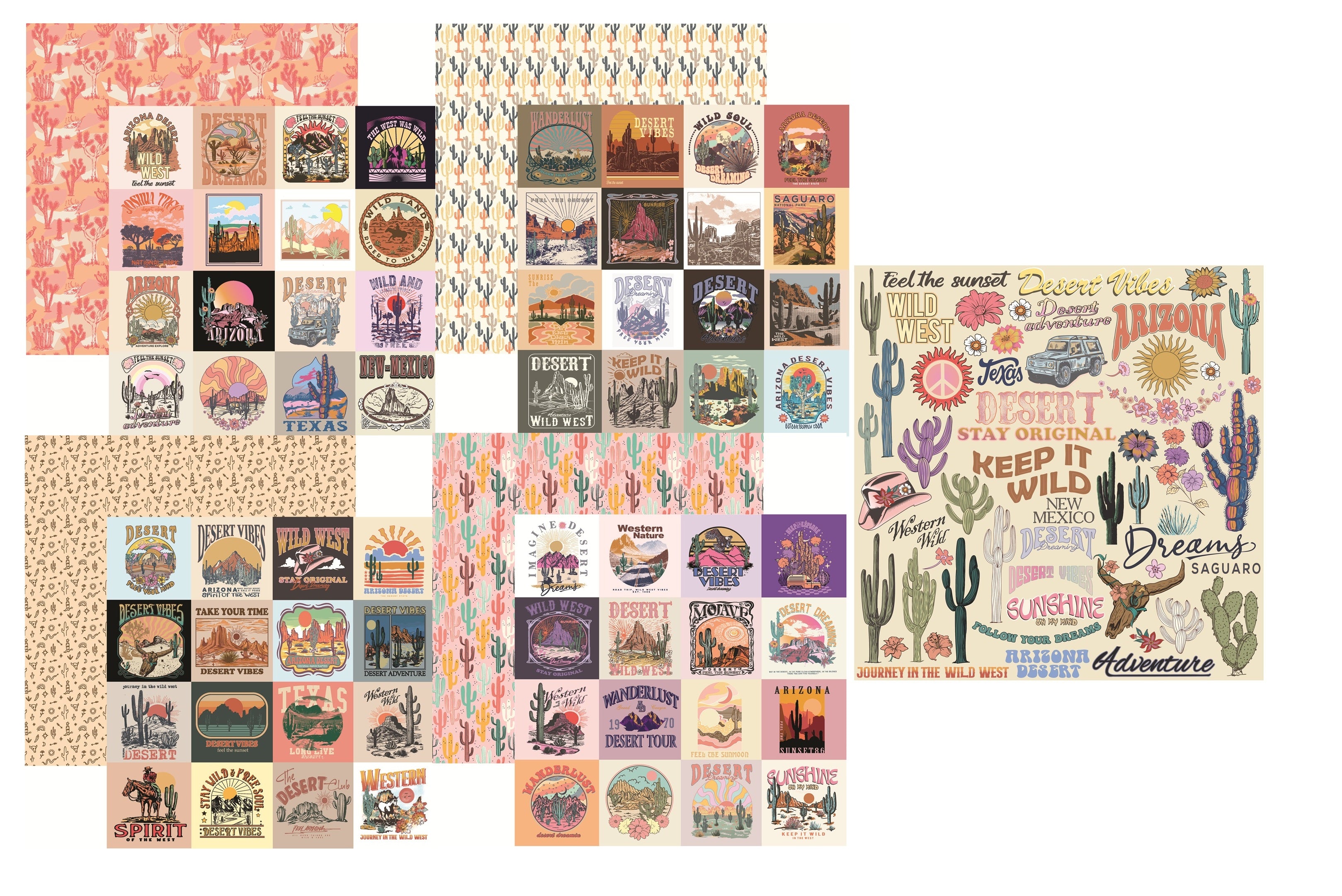 Desert Dreams 12X12 Travel Scrapbook Papers and Stickers Kit – Country ...