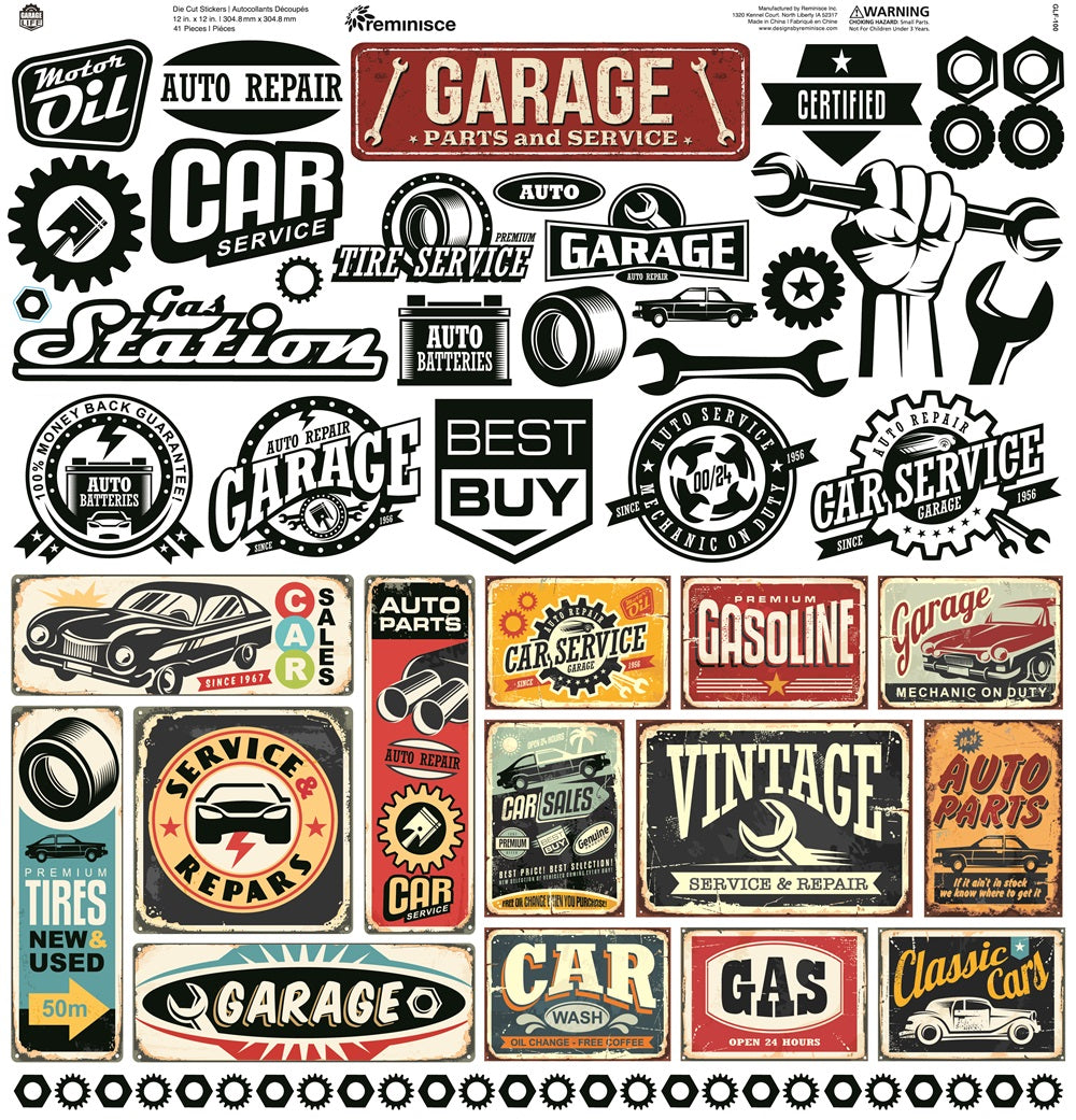 Garage Life 12x12 Stickers Sheet – Country Croppers