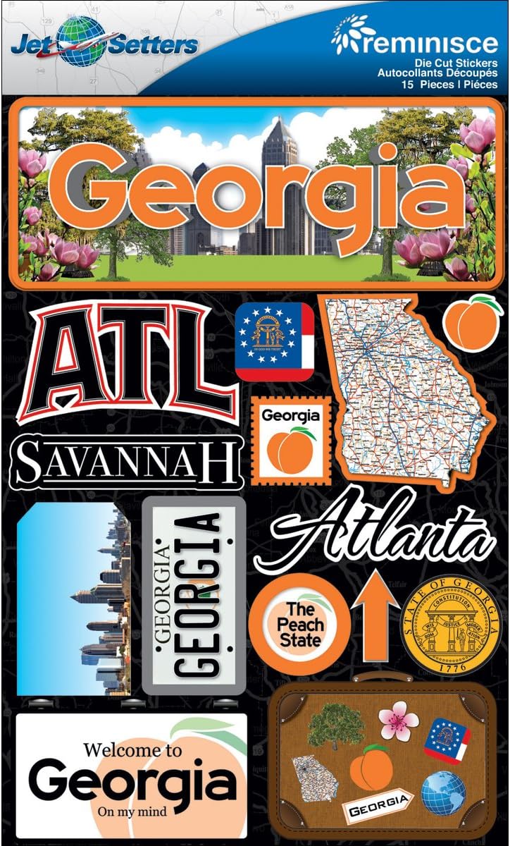 Georgia 3d State Stickers - Jet Setters 2.0 – Country Croppers