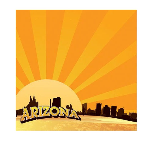 12x12 Arizona State Travel Scrapbook Paper – Country Croppers