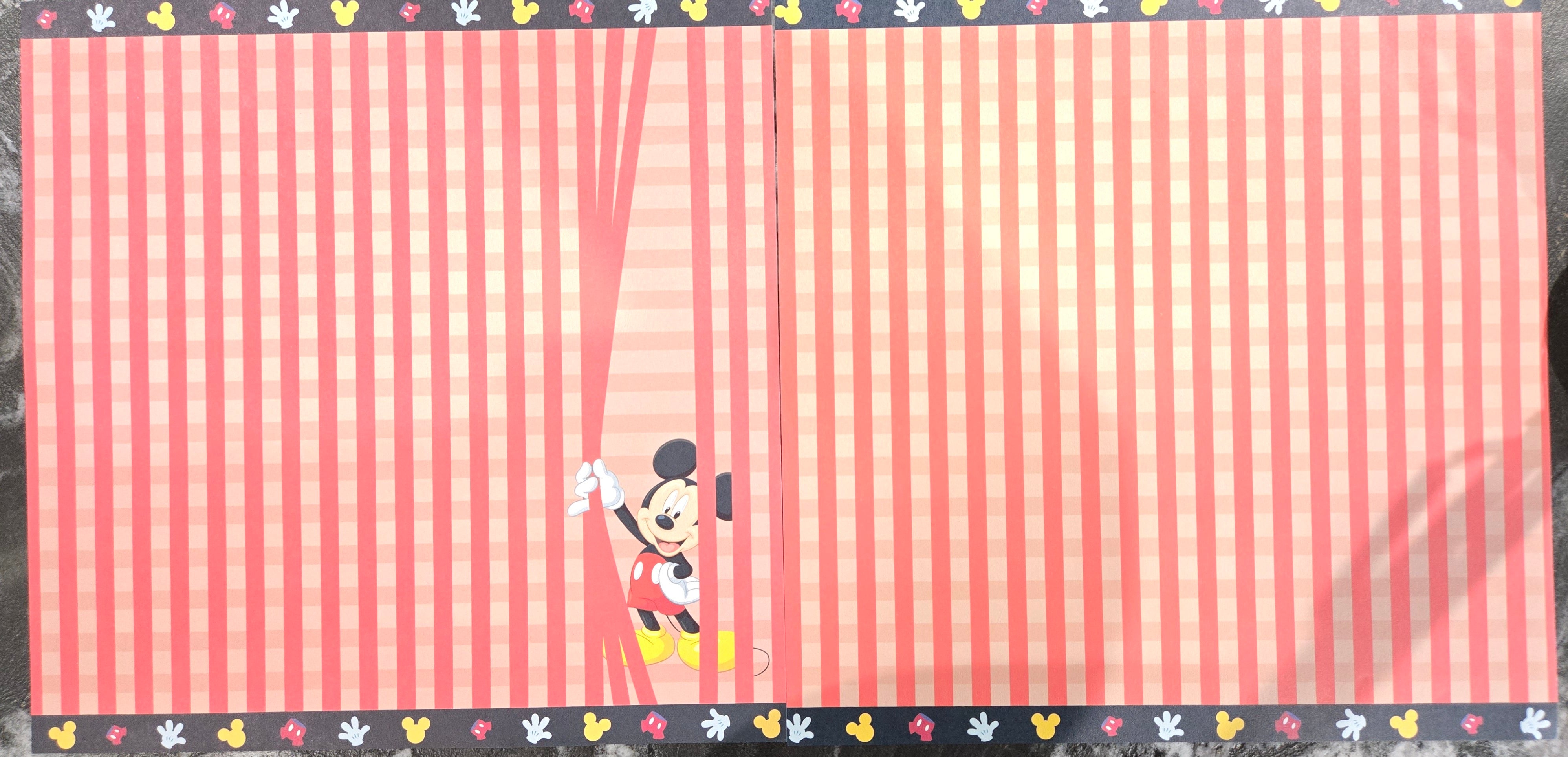 Mickey Mouse Scrapbook Paper Set - 2 Pieces – Country Croppers