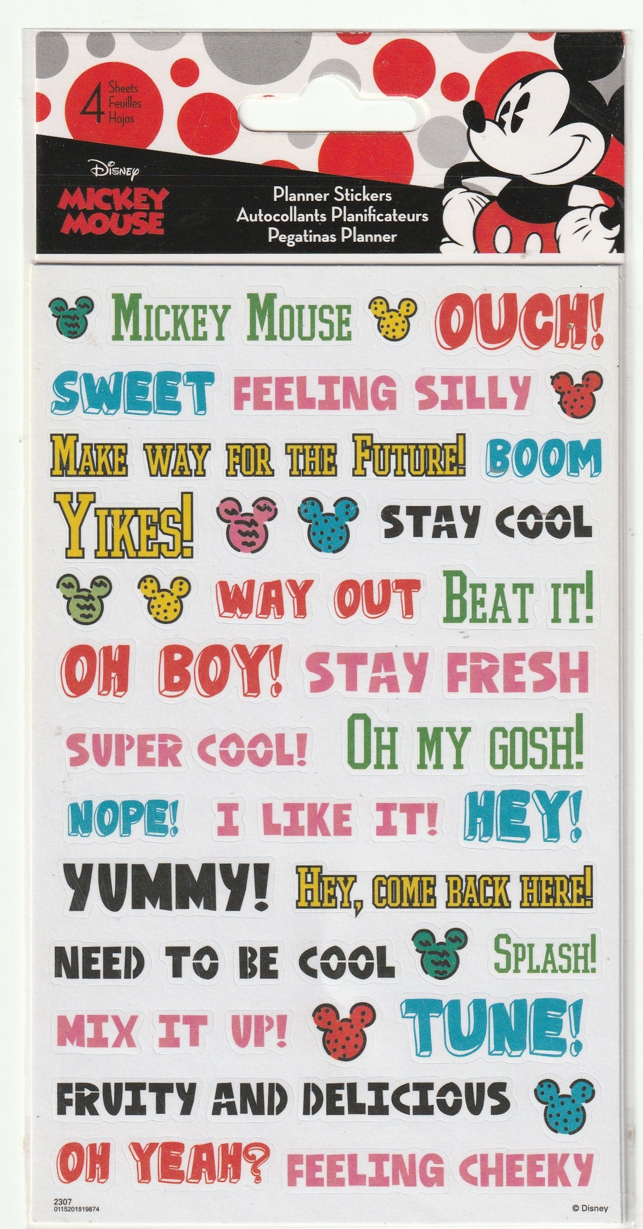 Mickey Mouse Phrases - Planner Stickers – Country Croppers