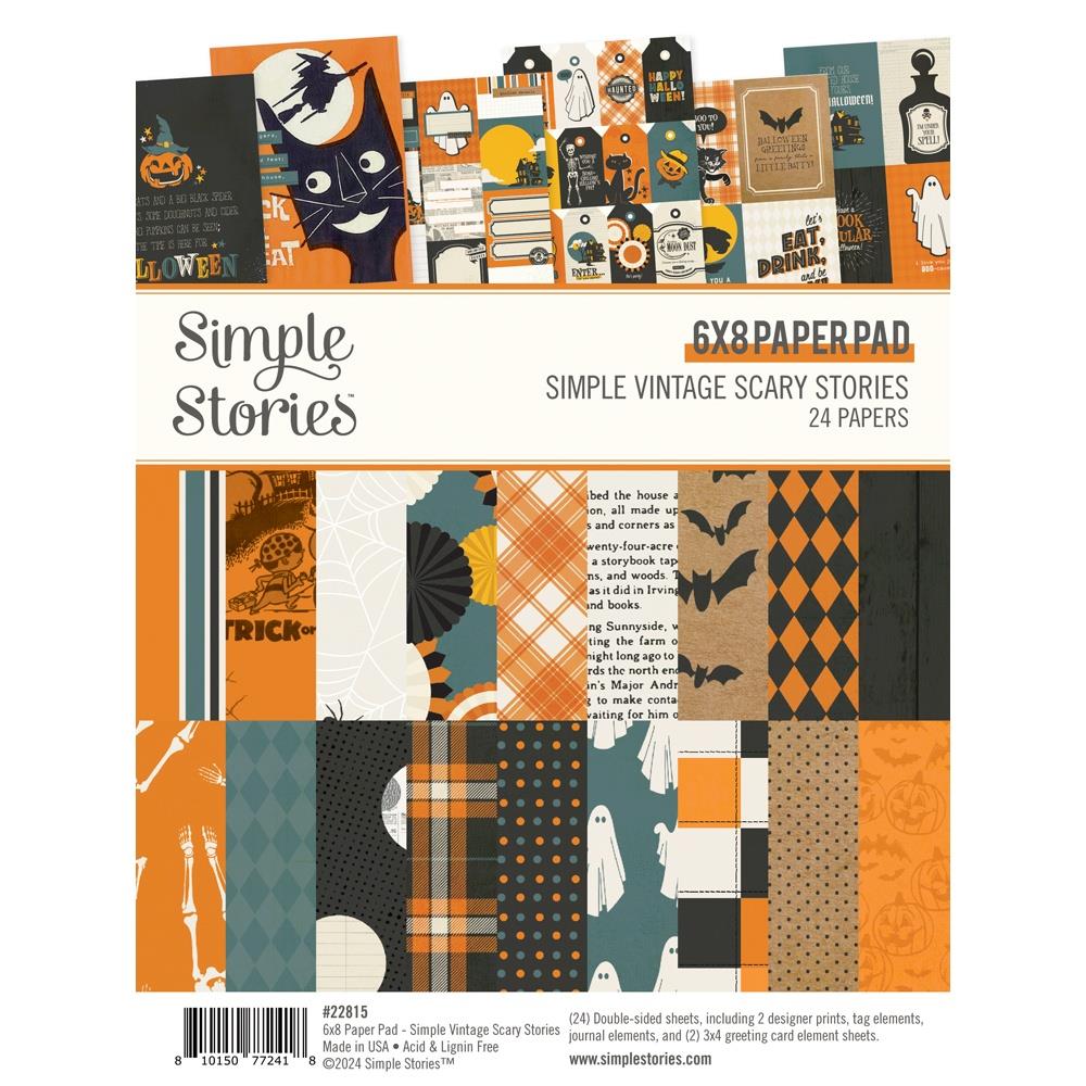 Simple Vintage Scary Stories - 6x8 Paper Pad - 24 Sheets – Country Croppers