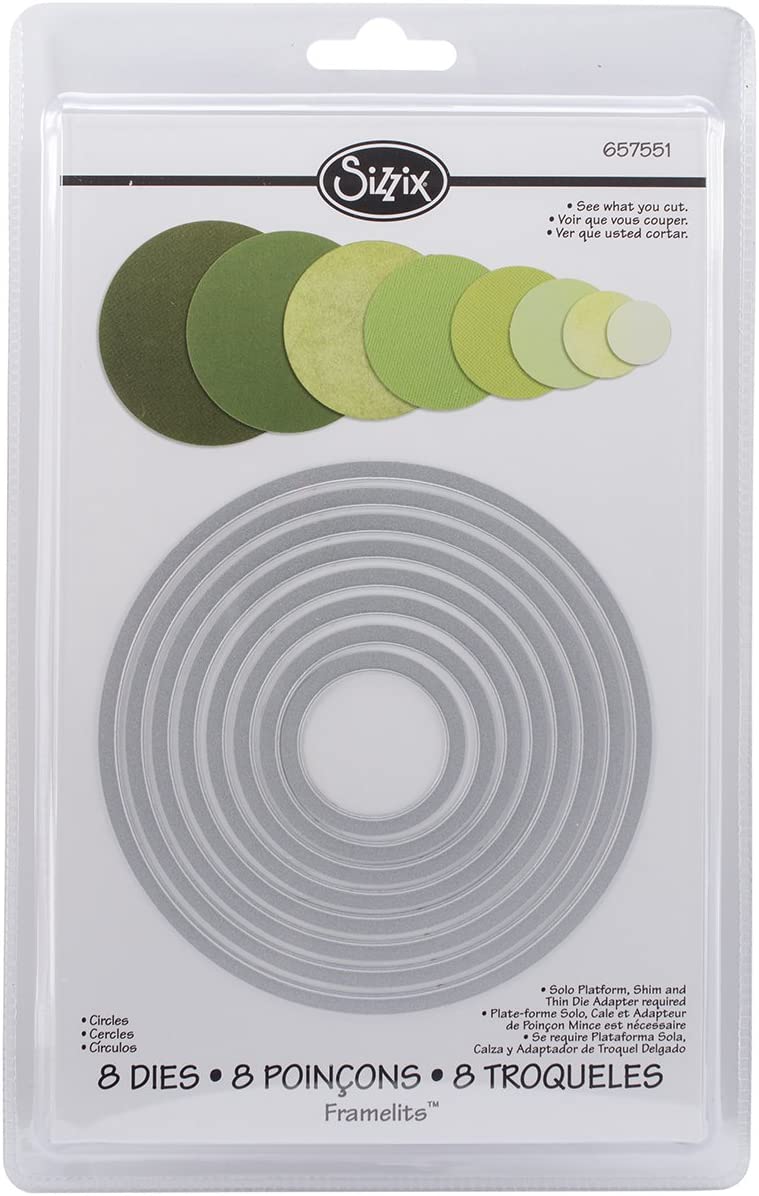 Sizzix Framelits Circle Nesting Dies Set - 8 – Country Croppers