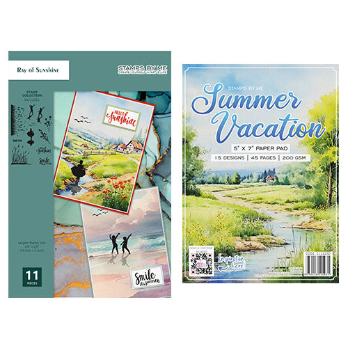 Ray of Sunshine Stamps with Summer Vacation Paper Bundle – Country Croppers