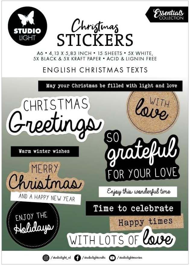 Christmas Texts Sticker Book - 15 Sheets – Country Croppers