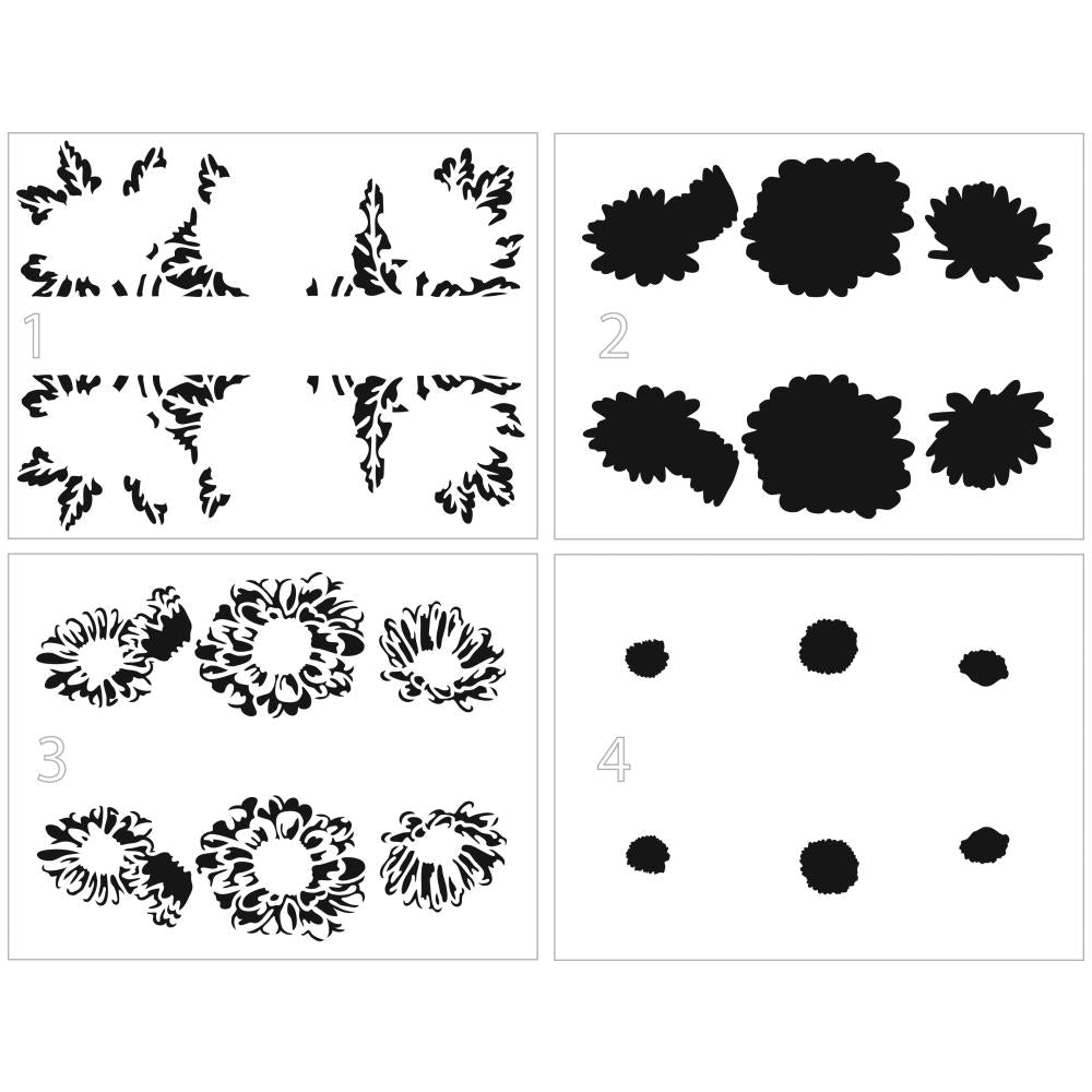 Layered Daisy Banner Stencil by The Crafters Workshop – Country Croppers