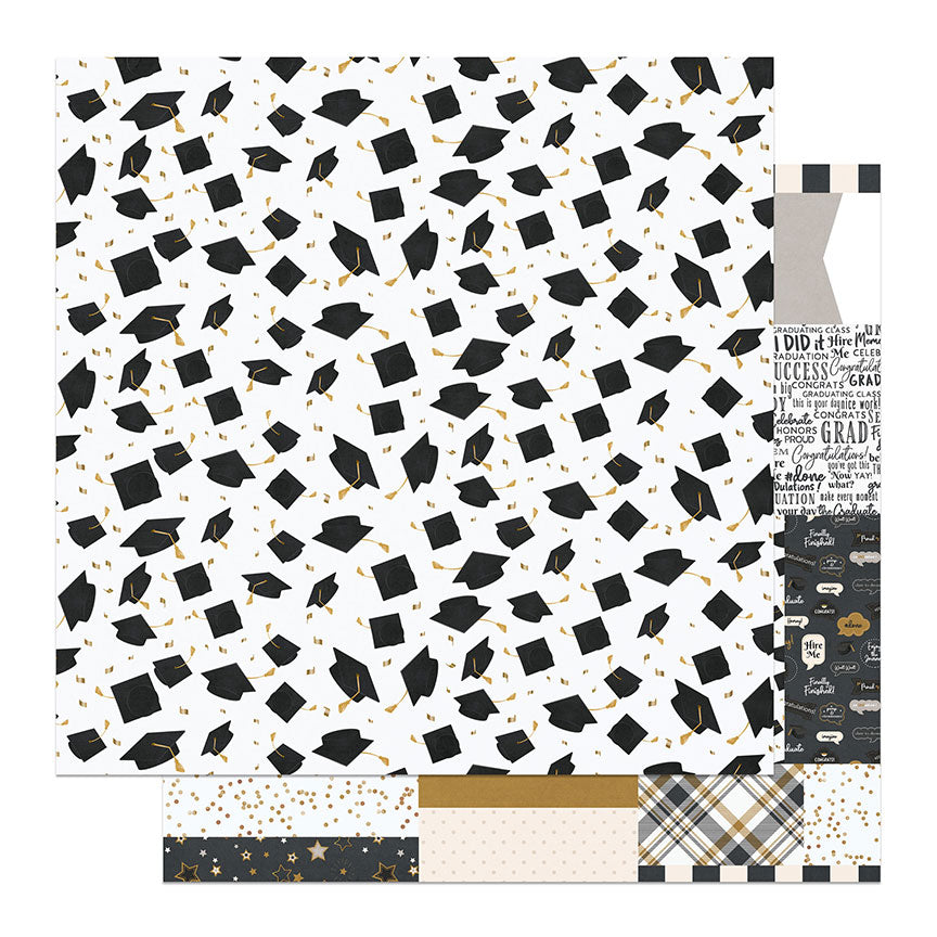 The Graduate - Grad A2 Cards 12x12 Scrapbook Paper by Photo Play ...