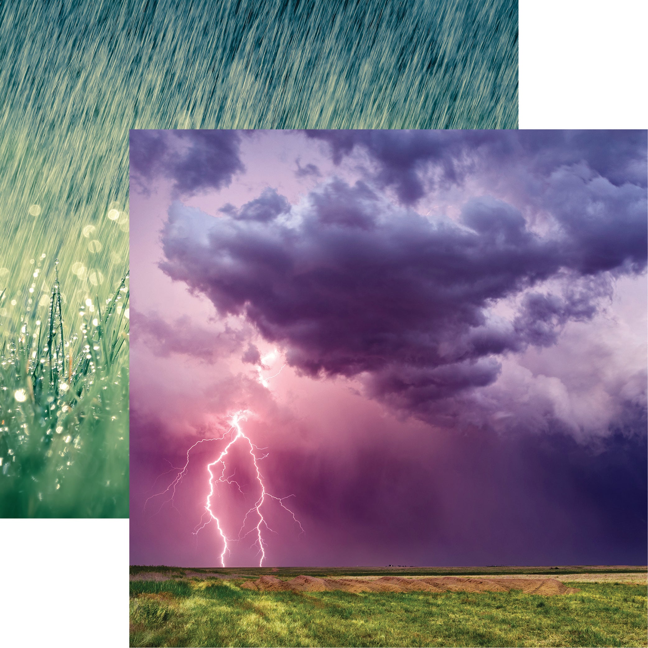 Lightning - Weather the Storm 12x12 Scrapbook Paper – Country Croppers