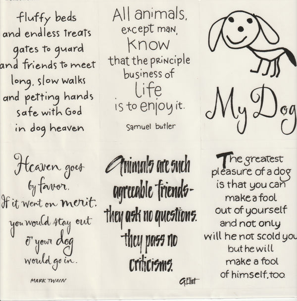 Dog Collection Word Quote Stickers – Country Croppers