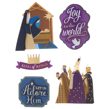 Away in a Manger Religious Christmas Stickers Set – Country Croppers