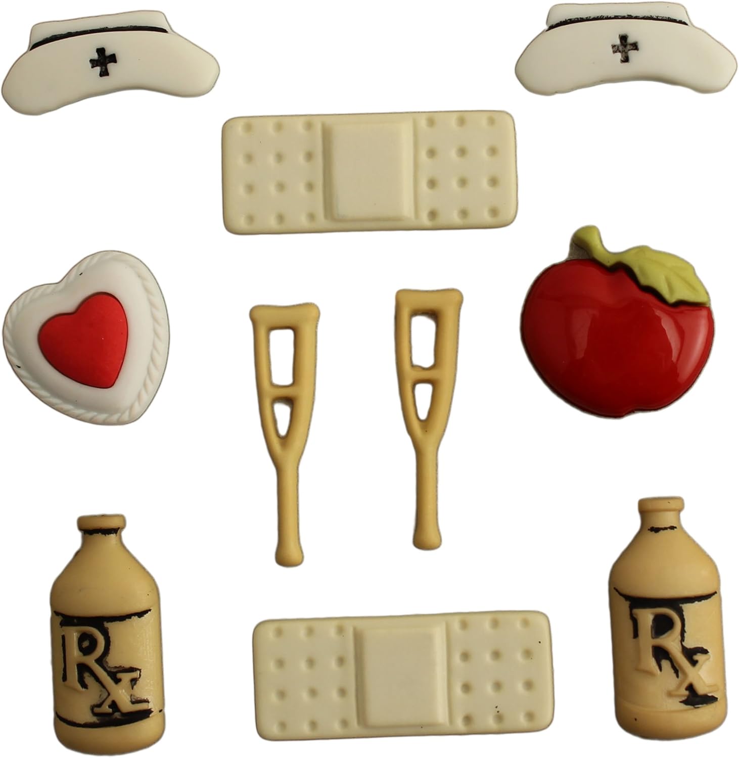 Doctor Medical Get Well Theme Buttons Set – Country Croppers