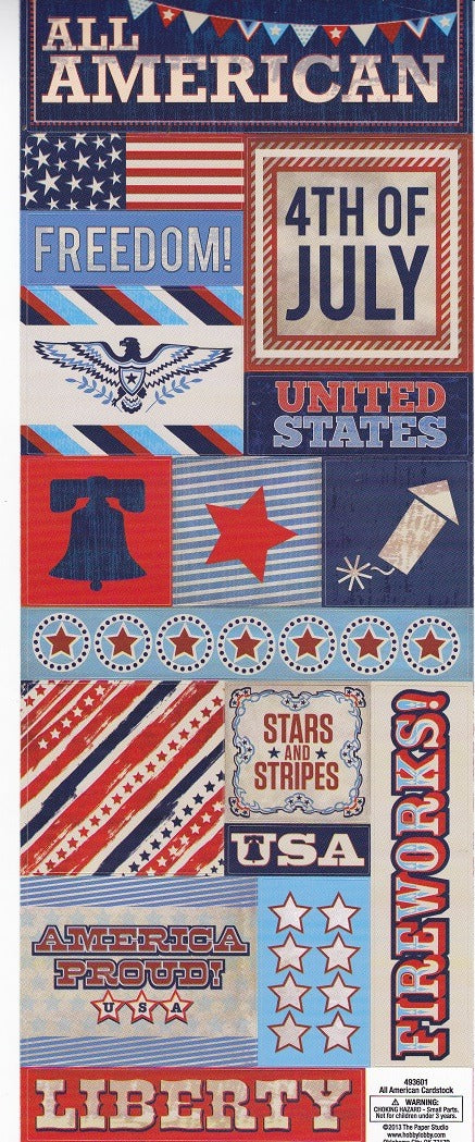 All American Cardstock Stickers Sheet – Country Croppers