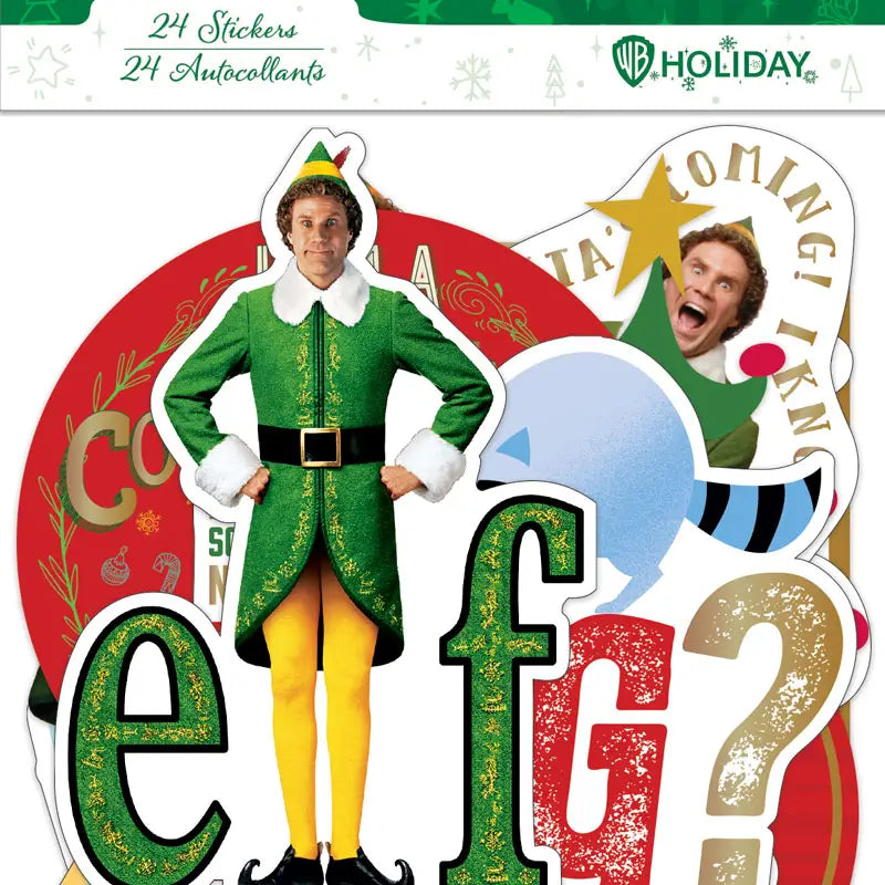 Elf Movie Die Cut Stickers Pack - 24 Pieces – Country Croppers