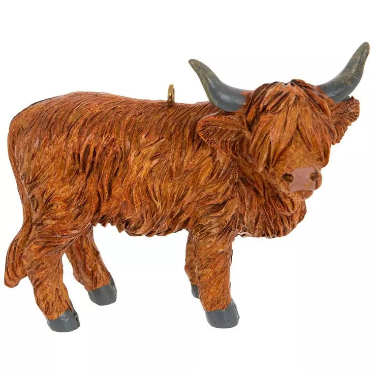 Highland Cow Resin Ornament – Country Croppers