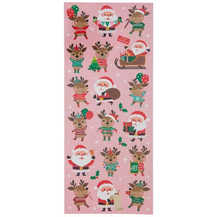 Holographic Santa and Friends Sticker Set - 21 Pieces – Country Croppers